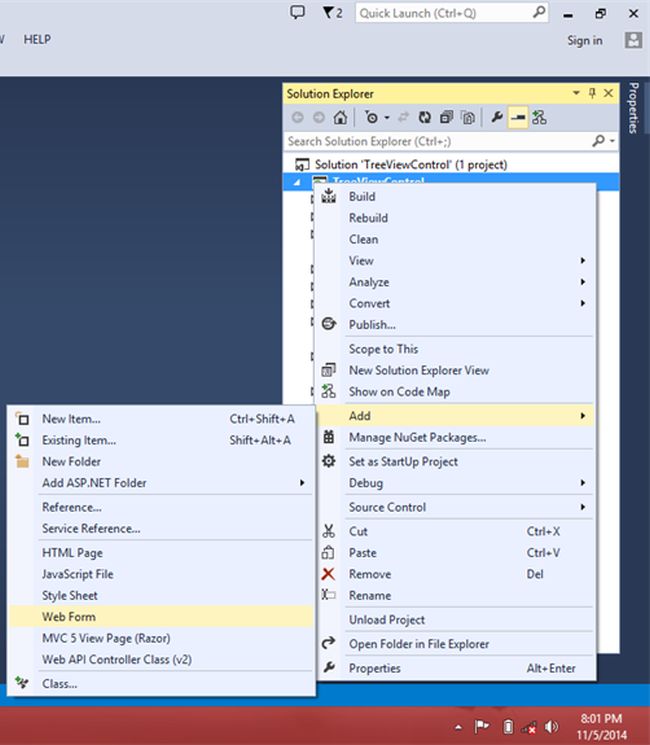 TreeView Control In ASP.NET
